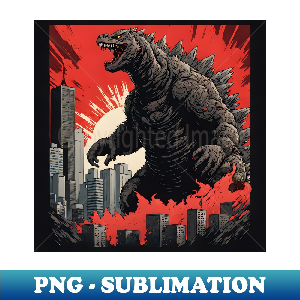 Godzilla Minus One VII design - Sublimation-Ready PNG File - - Inspire ...
