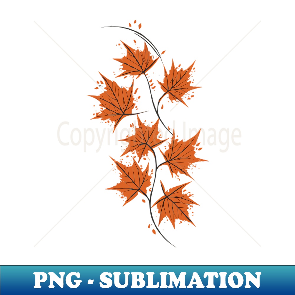 Brown Maple Leaves - Elegant Sublimation PNG Download - Brin | Inspire ...