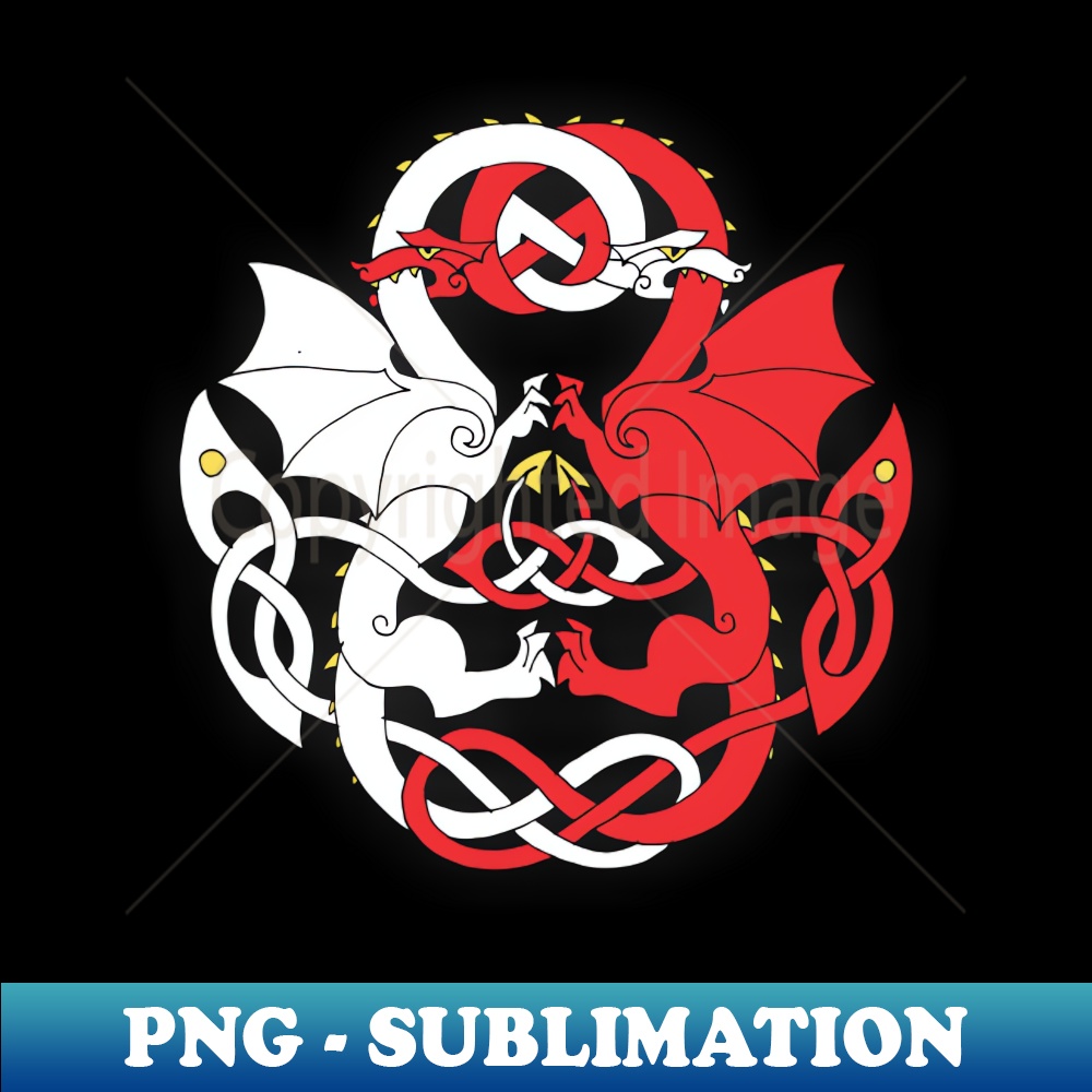 Red Dragon White Dragon - High-Quality PNG Sublimation Downl | Inspire ...