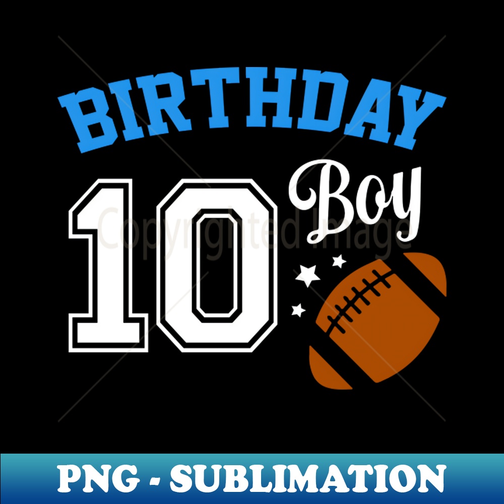 10th Birthday Boys 10 Years Old Football Lover Theme Party - | Inspire ...