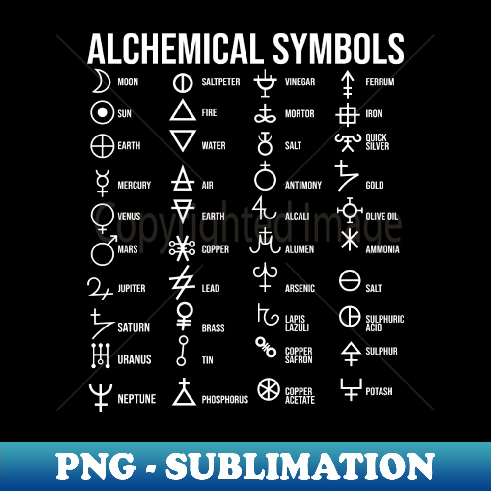 Alchemy Symbols Materia Prima - PNG Transparent Digital Down | Inspire ...