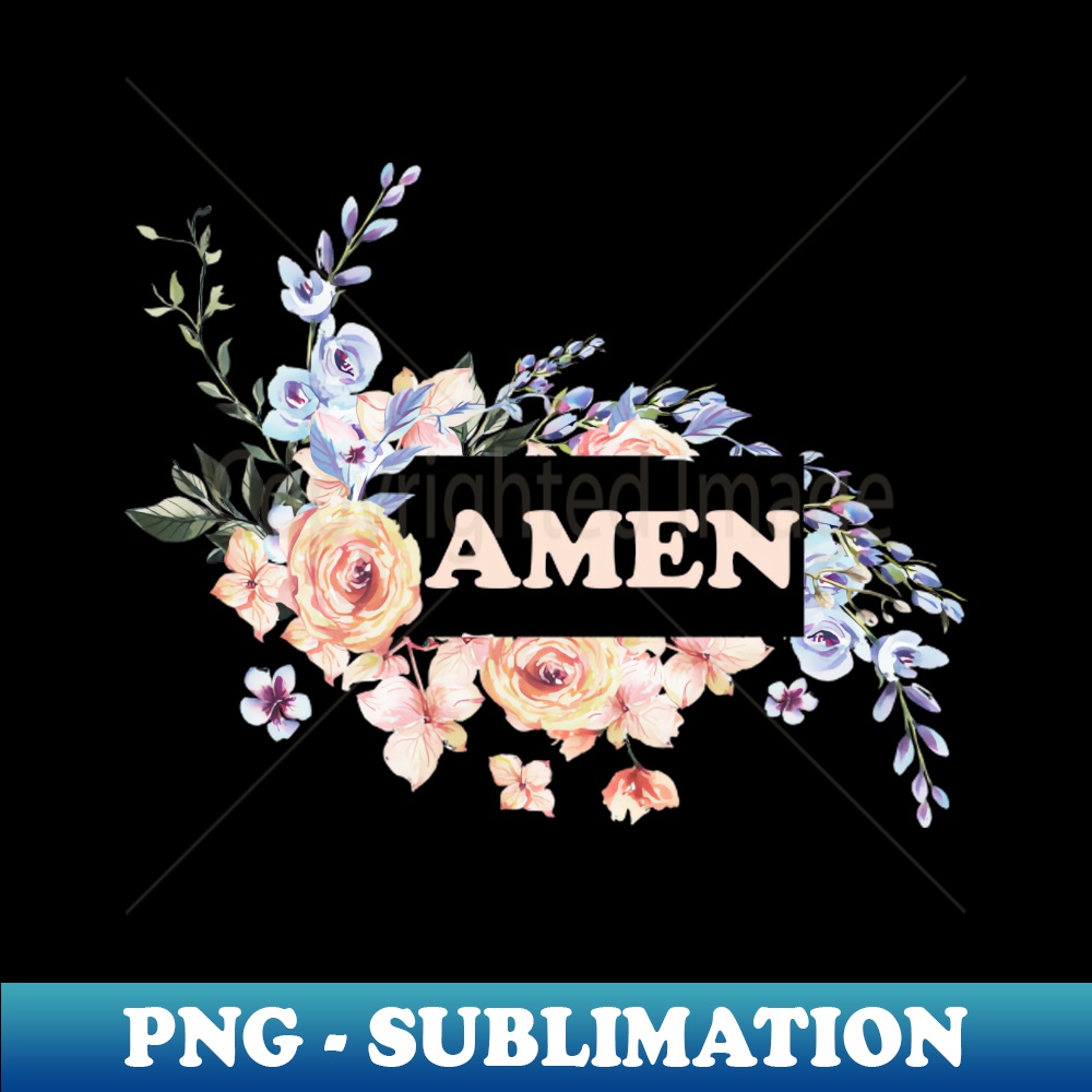 AMEN - PNG Transparent Digital Download File for Sublimation | Inspire ...