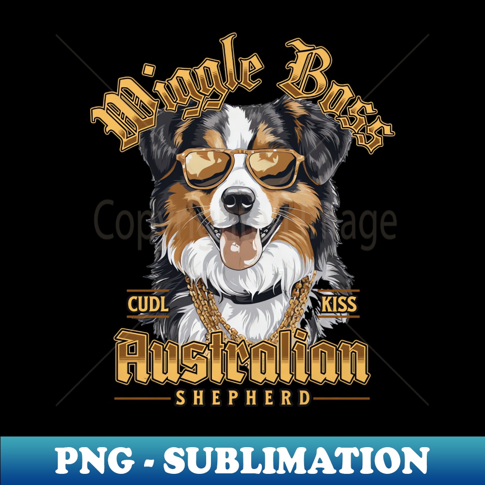 Australian Shepherd is the Wiggle Boss - PNG Transparent Dig - Inspire ...