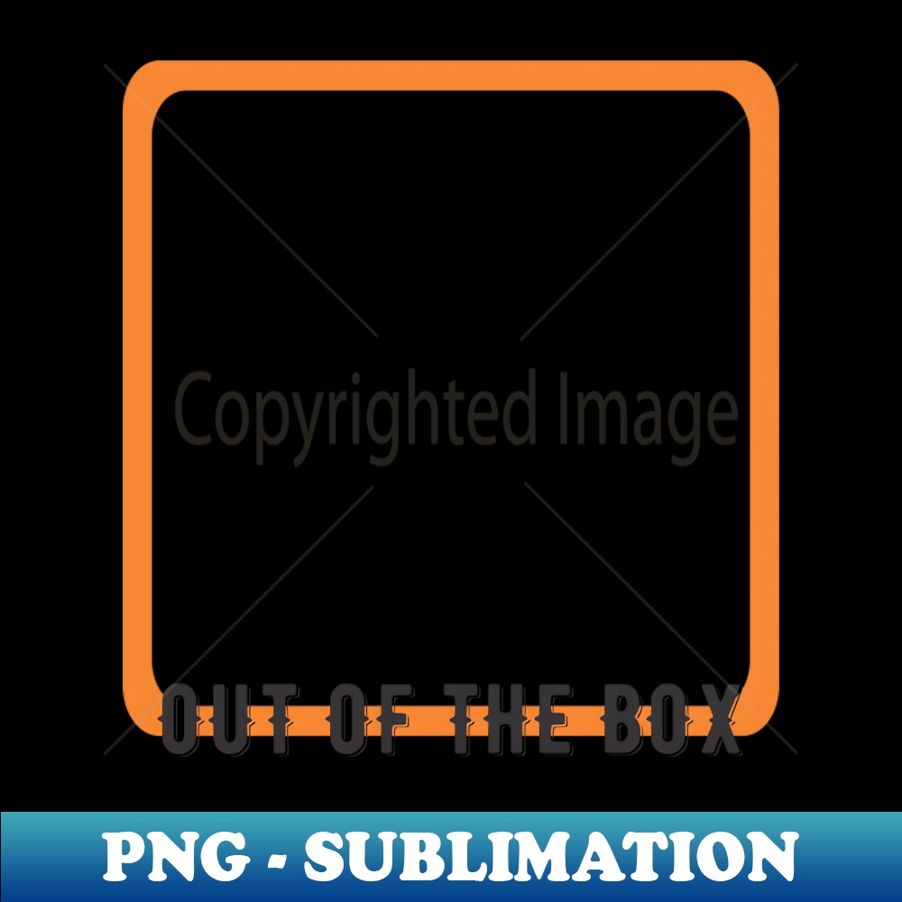 Out Of The Box Orange Black - PNG Transparent Sublimation Fi | Inspire ...