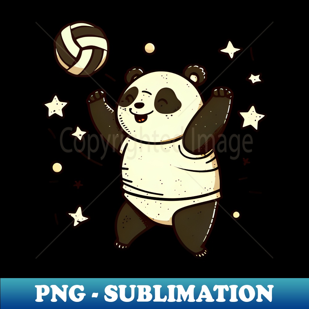 Volleyball Player Shirt Panda Playing Volleyball - Sublimat | Inspire ...