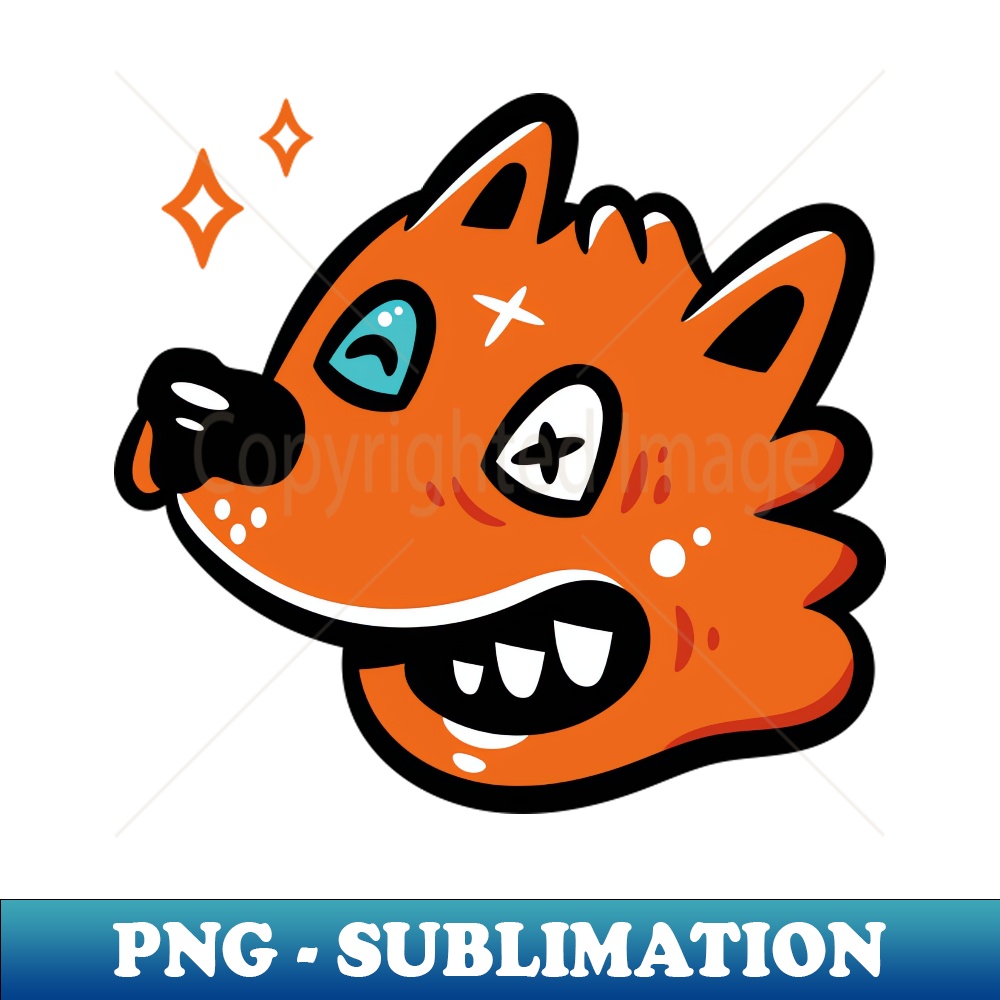 Cute Dog Face Red Dog - High-Resolution PNG Sublimation File | Inspire ...