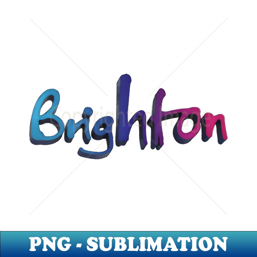 Letter Brighton - PNG Transparent Sublimation Design - Revol | Inspire ...