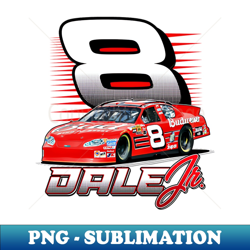 Dale Jr Big 8 Retro - Artistic Sublimation Digital File - Un | Inspire ...