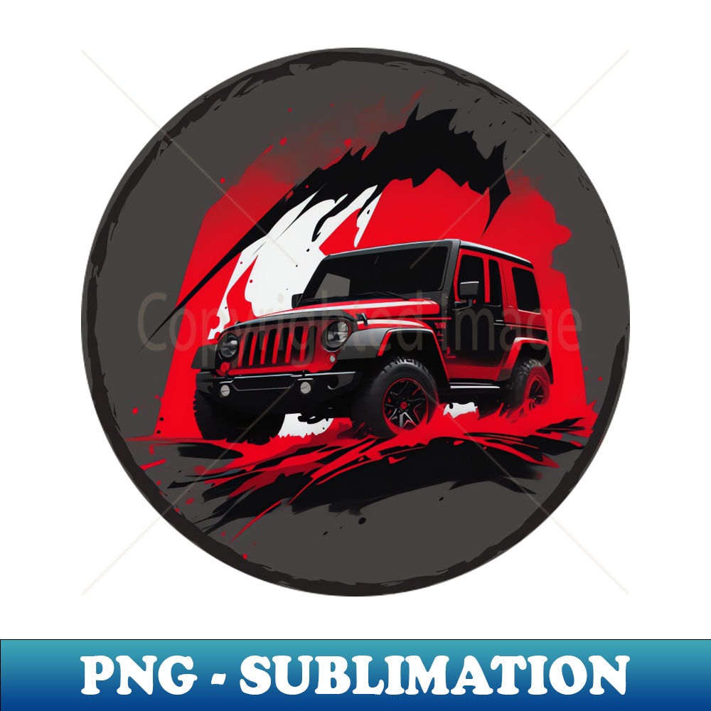 Jeep vehicle Red knight design - Instant PNG Sublimation Dow | Inspire ...