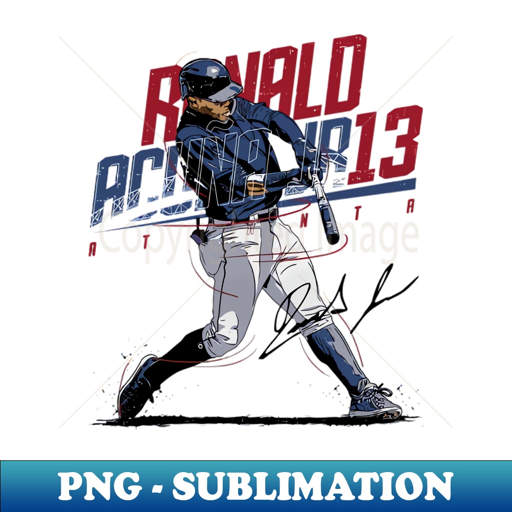 Ronald Acuna Jr Slant - Exclusive Sublimation Digital File - | Inspire ...