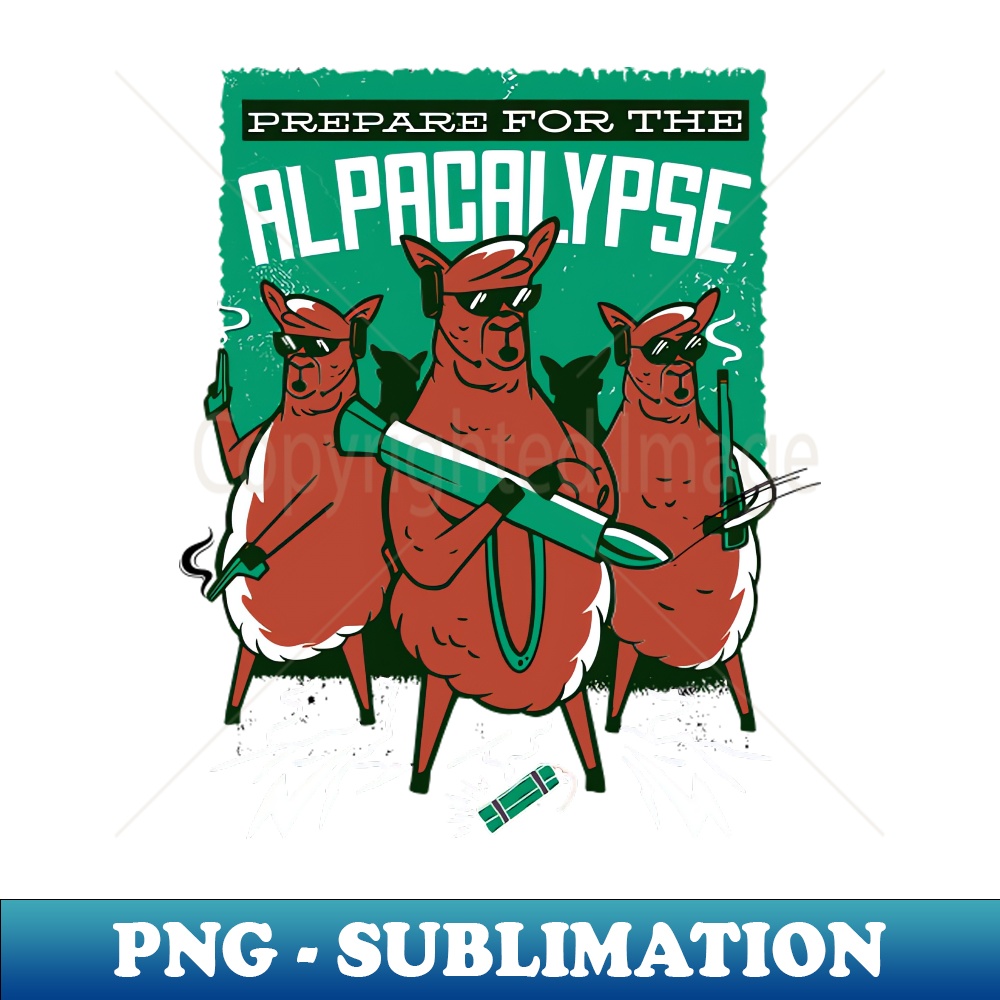 get READY FOR THE ALPACALYPSE - Unique Sublimation PNG Downl | Inspire ...