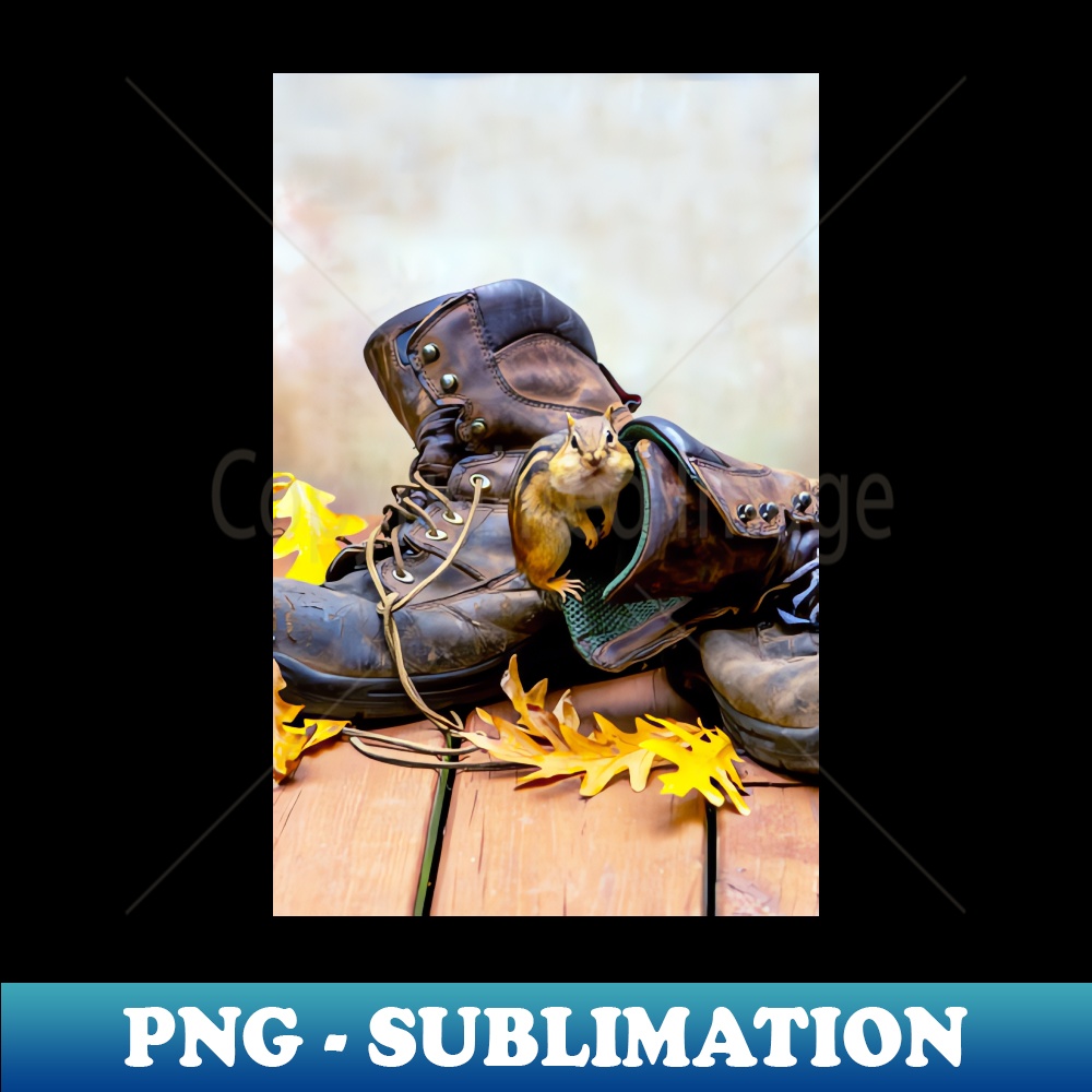 Chipmunk with smelly work boots - Sublimation-Ready PNG File | Inspire ...