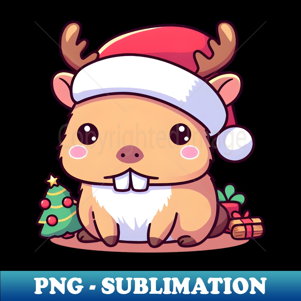 Cute Capybara Christmas - Exclusive Sublimation Digital File | Inspire ...