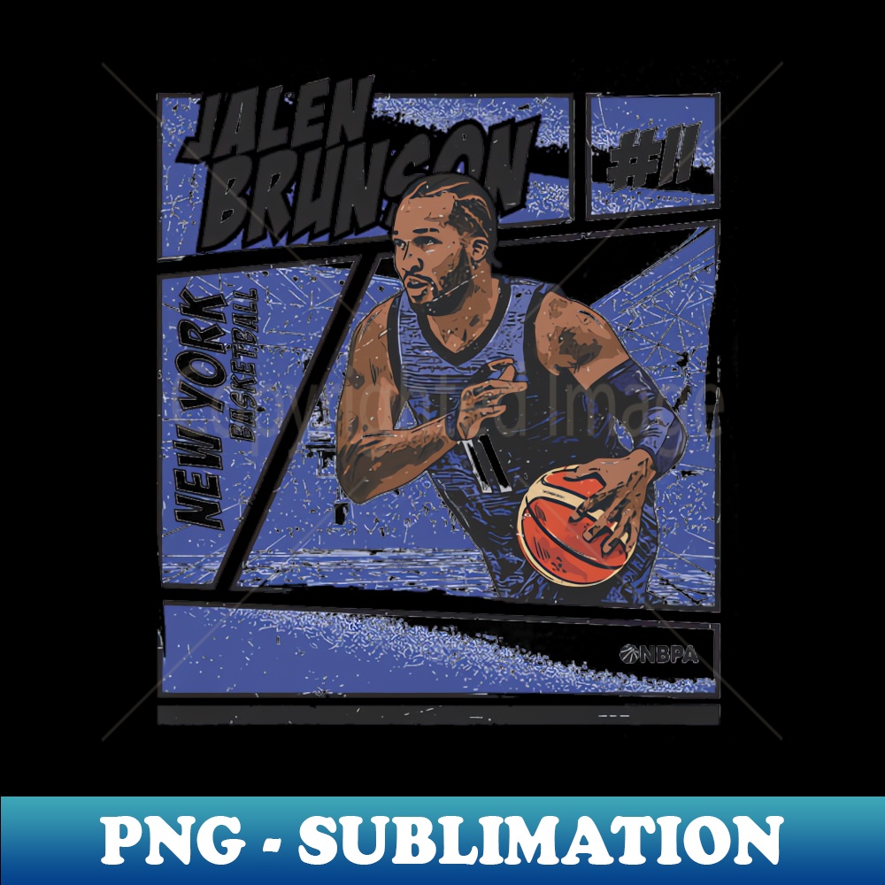 Jalen Brunson New York Comic - PNG Transparent Digital Downl | Inspire ...