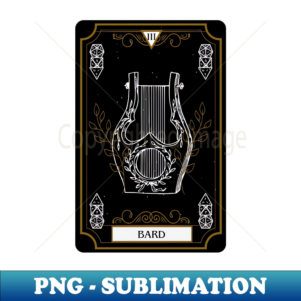 Bard Dnd Tarot Card for Dungeons and Dragons - Stylish Subli | Inspire ...