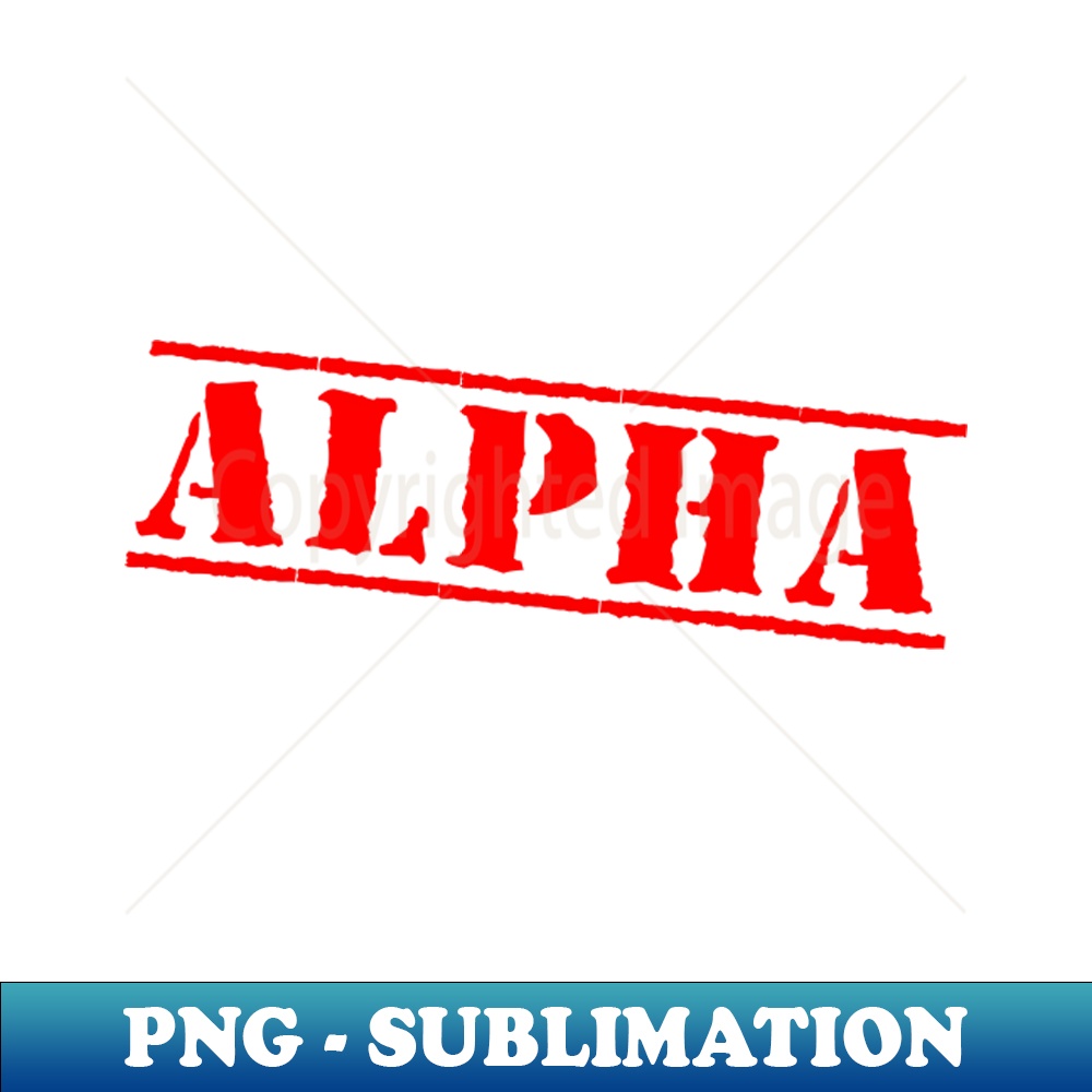ALPHA stamp - PNG Transparent Sublimation Design - Spice Up | Inspire ...