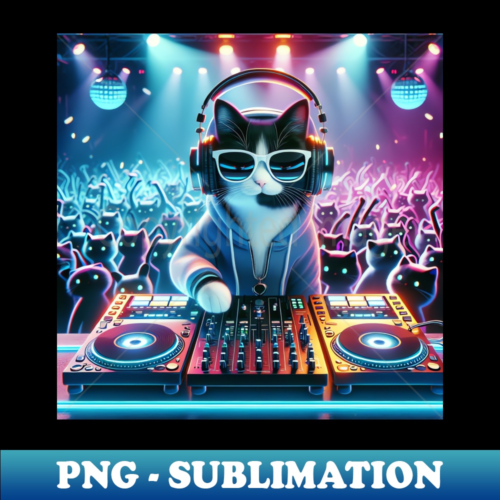 Cat Rave - High-Quality PNG Sublimation Download - Enhance Y | Inspire ...