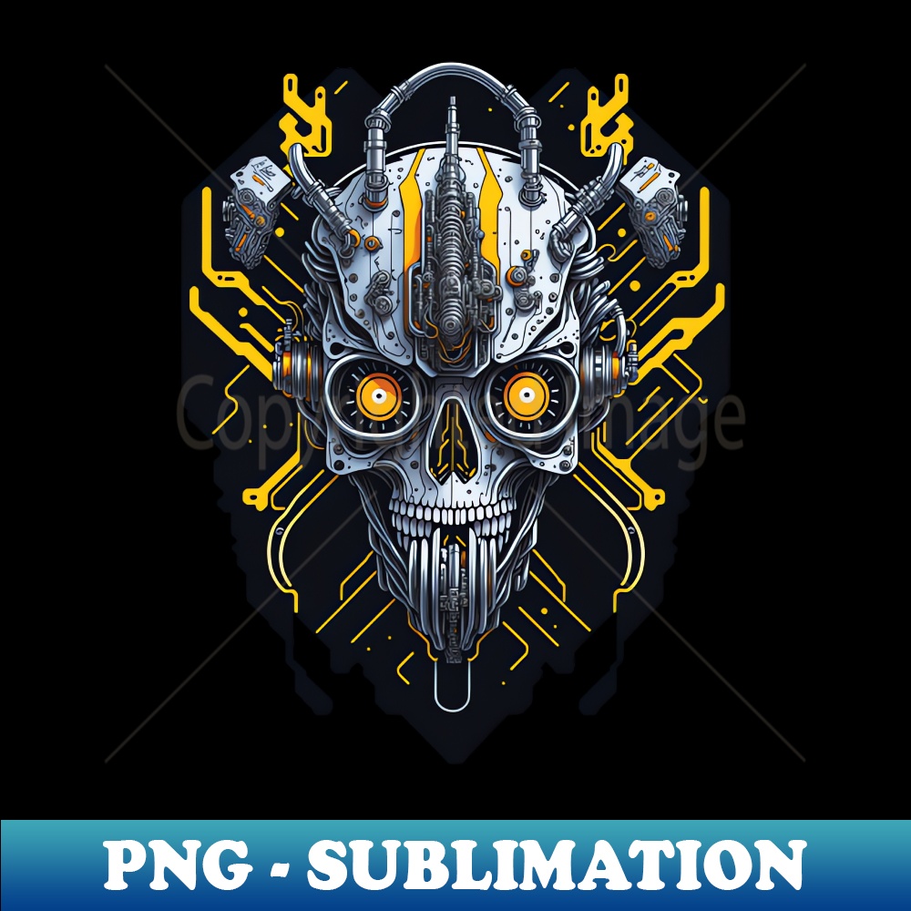 Mecha Skull S02 D07 - Trendy Sublimation Digital Download - | Inspire ...