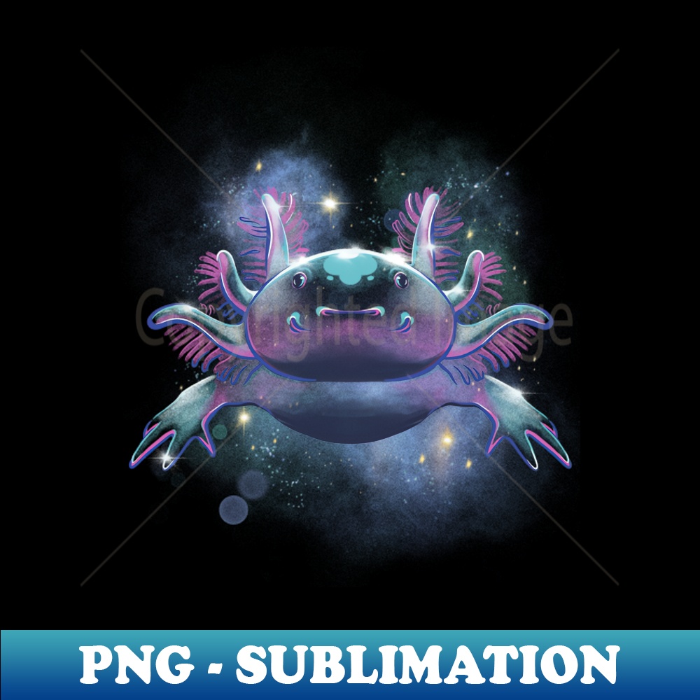 Cosmic Axolotl A Starry Aquatic Odyssey - PNG Transparent Di - Inspire ...