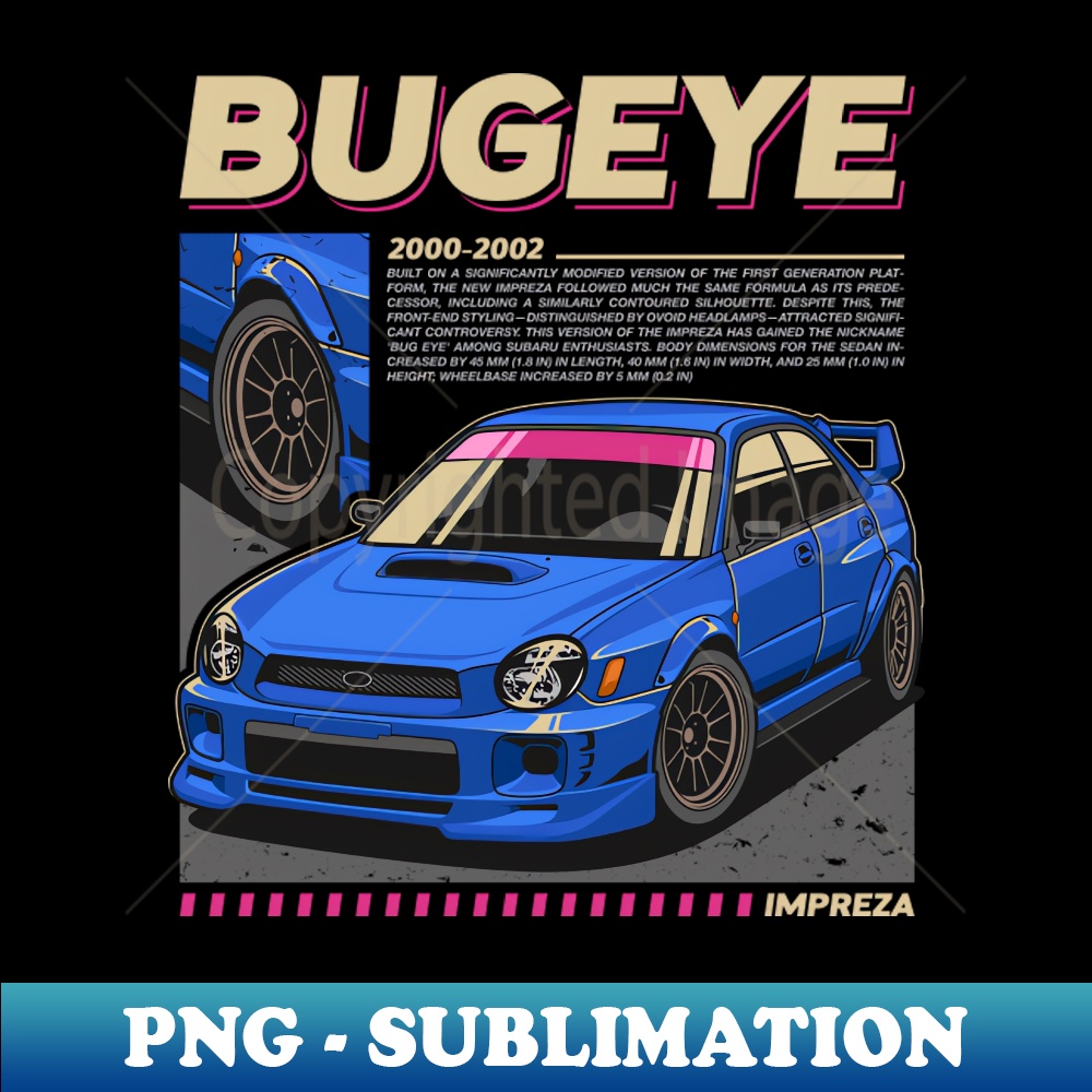 Subaru WRX Bugeye - PNG Transparent Sublimation File - Unlea | Inspire ...