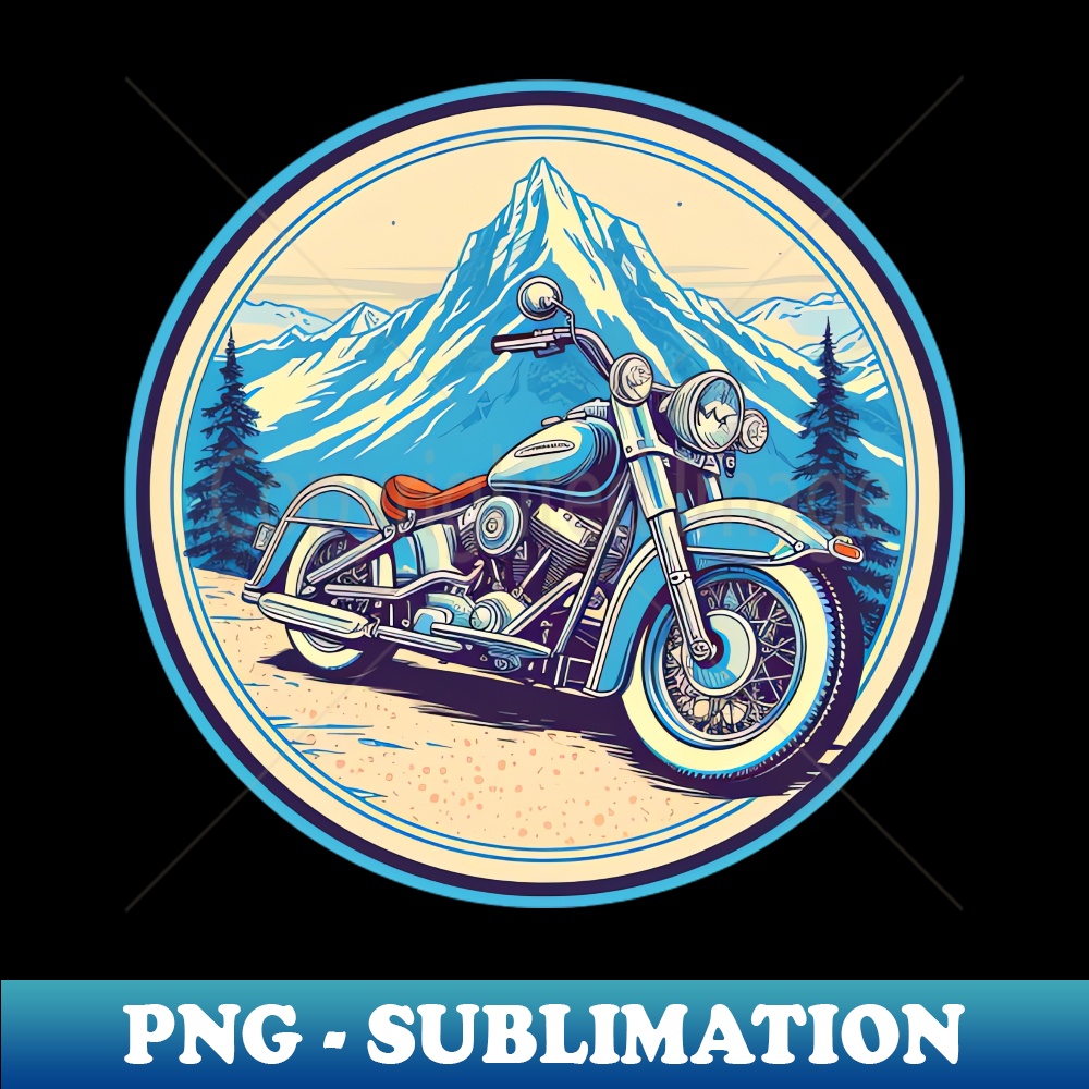 Motorbike In The Mountains California Blue Line - Sublimatio | Inspire ...