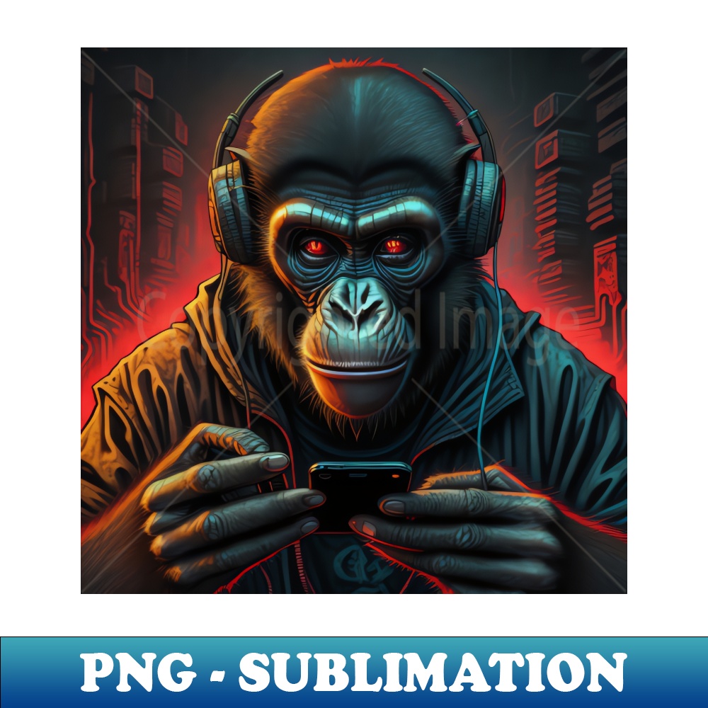 Digital Sentinel Monkey - PNG Transparent Digital Download F - Inspire ...
