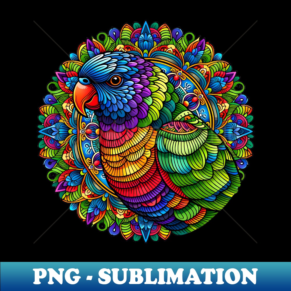 Rainbow parrot - PNG Transparent Digital Download File for S | Inspire ...
