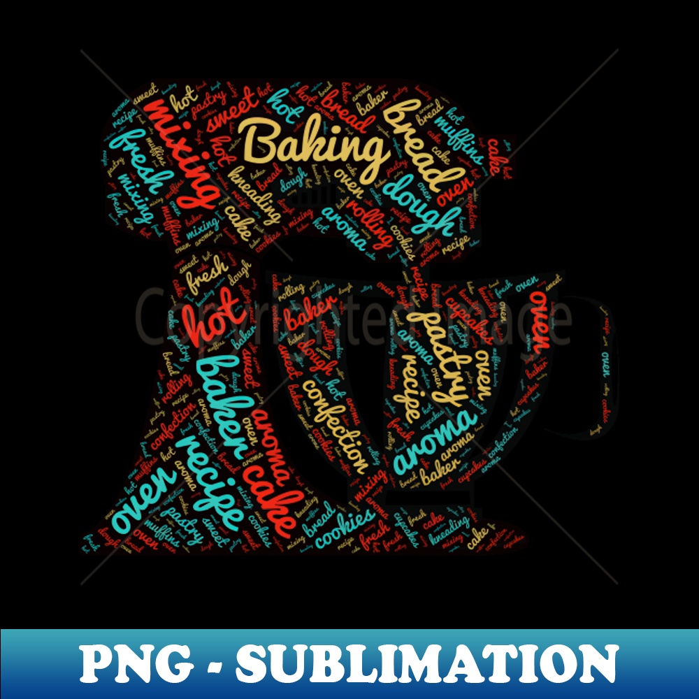 Baking Wordcloud for Darker Backgrounds - Professional Subli | Inspire ...