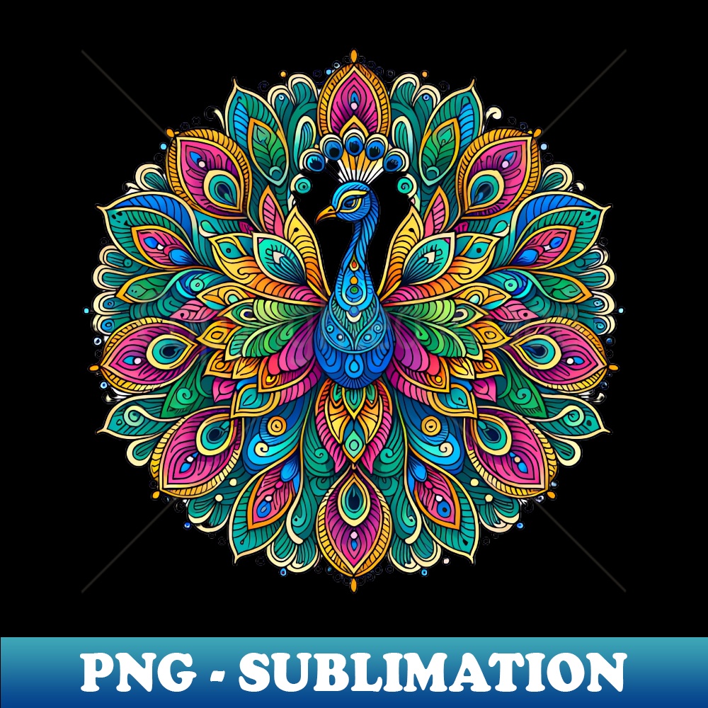 Colorful Peacock - Decorative Sublimation PNG File - Stunnin | Inspire ...