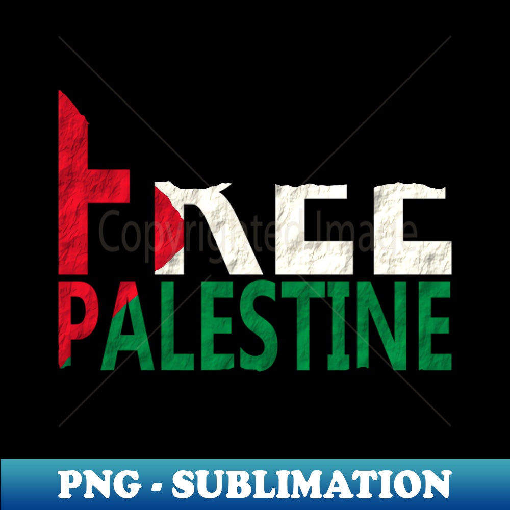 FREE PALESTINE - Signature Sublimation PNG File | Inspire Uplift