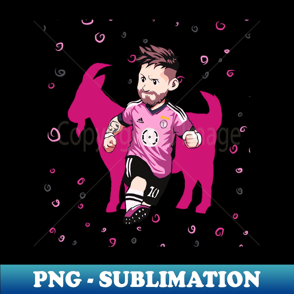 Goat Messi Miami - Premium Sublimation Digital Download | Inspire Uplift