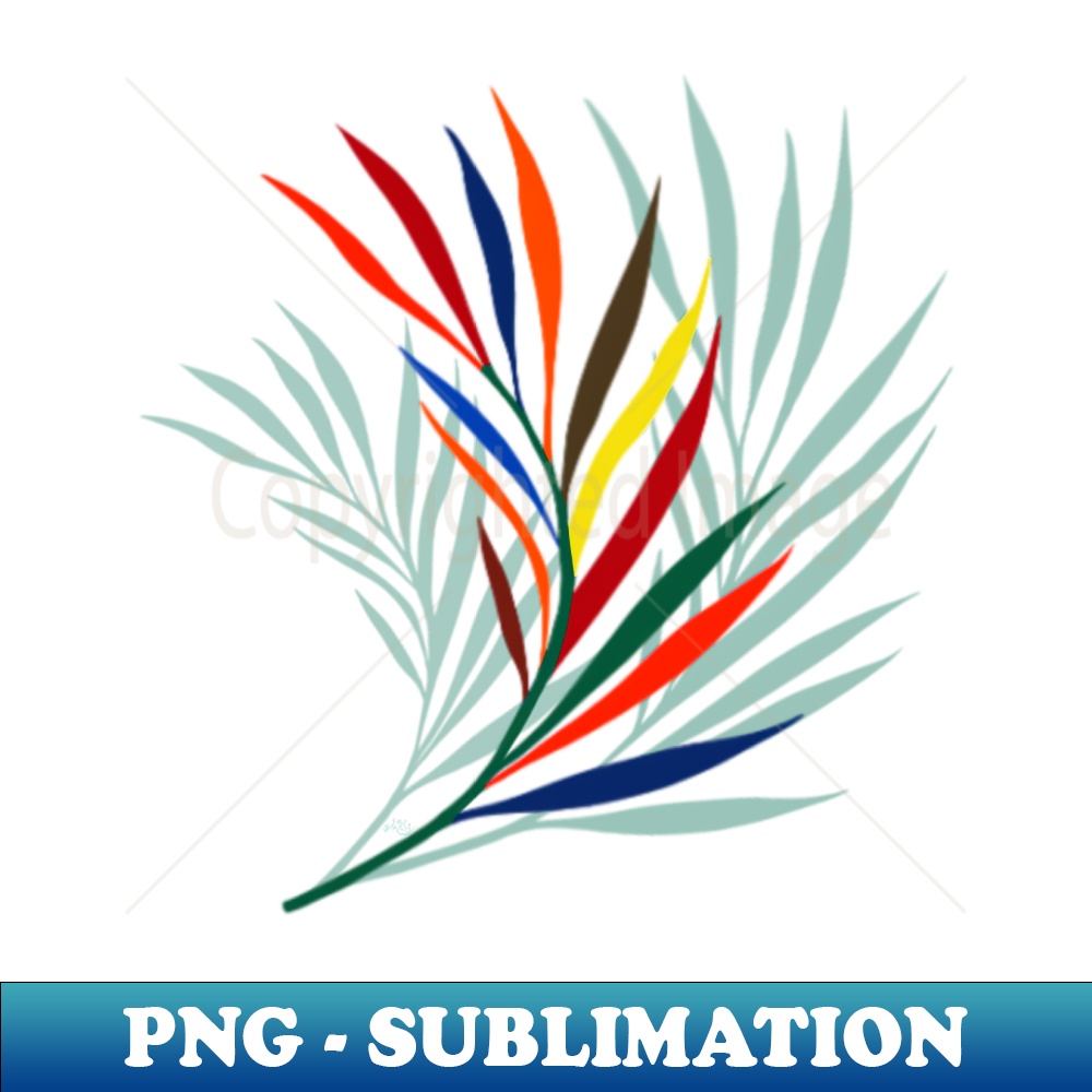 Fall color palm leaf design - Artistic Sublimation Digital F | Inspire ...