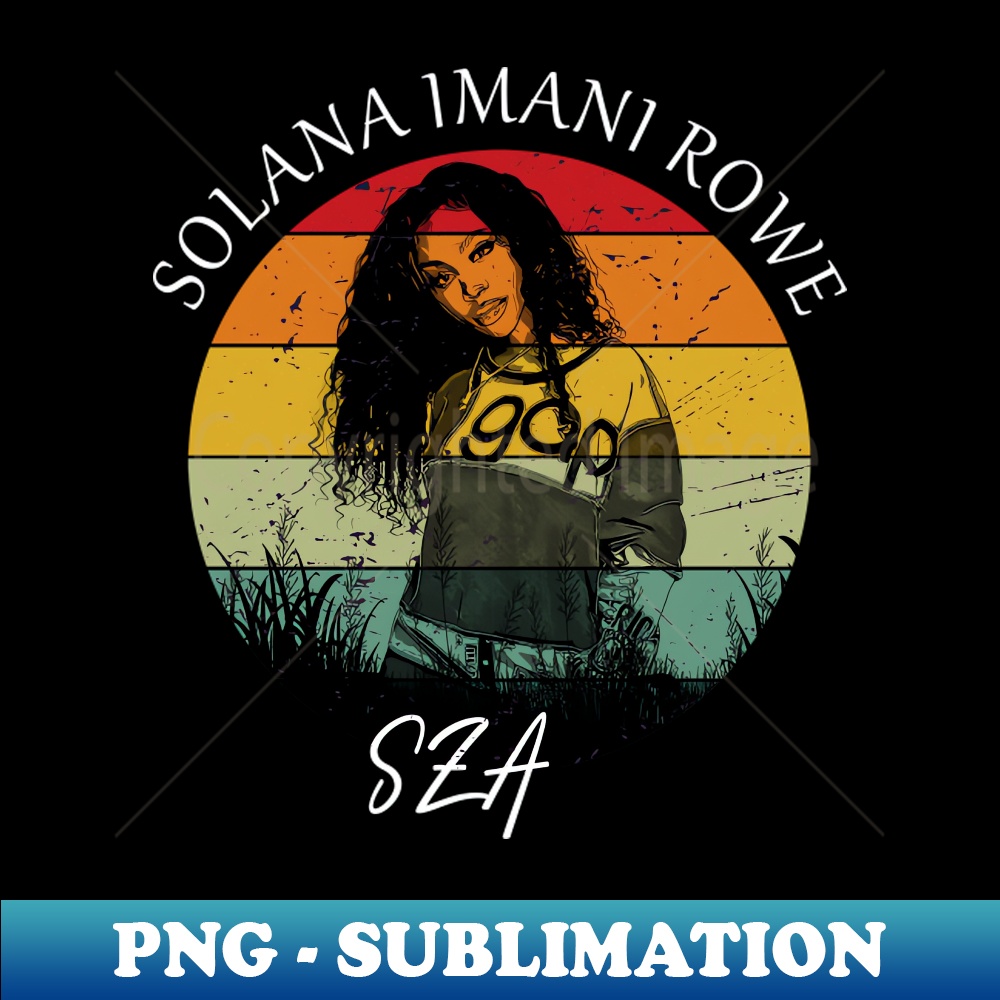 Retro Sunset SZA Solana Imani Rowe - Elegant Sublimation PNG | Inspire ...