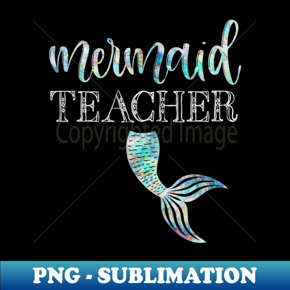 Womens Mermaid Teacher Cute Back To School Student - Digital | Inspire ...