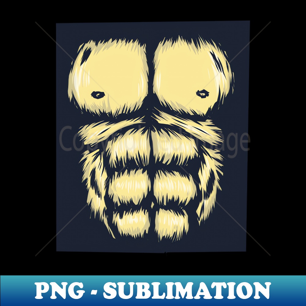 Funny Hairy Monkey Chest - Sublimation-Ready PNG File | Inspire Uplift