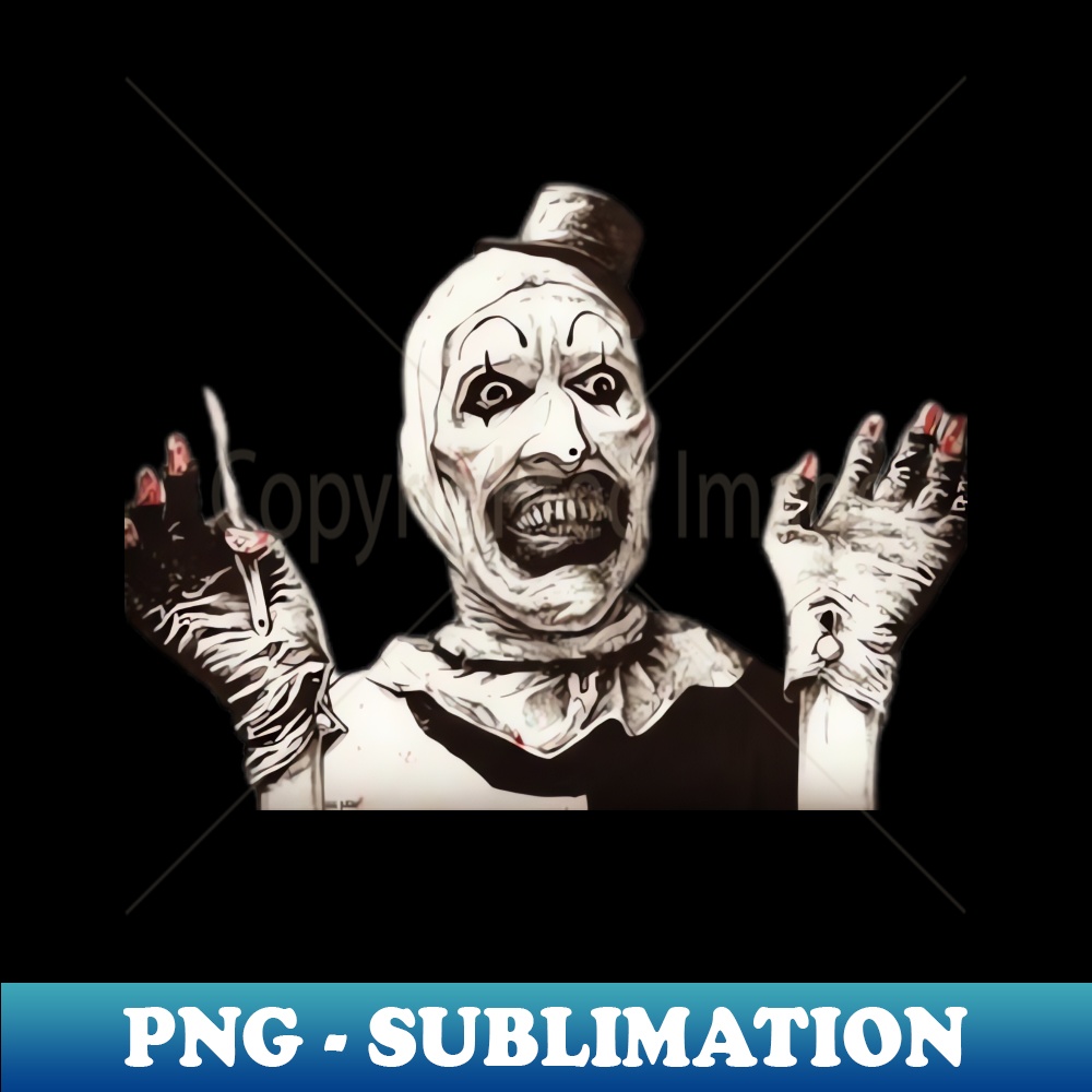 Terrifier-Art the clown - PNG Transparent Sublimation Design | Inspire ...