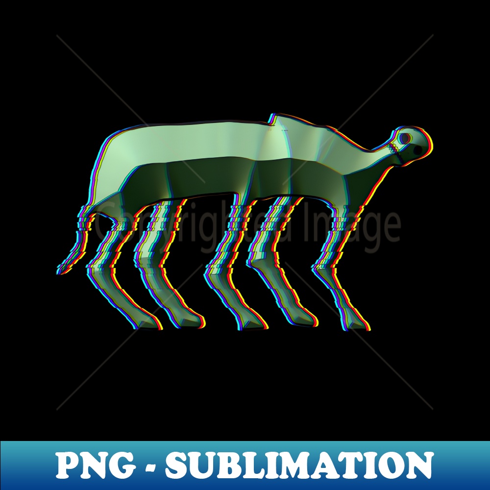 green glitch monster - PNG Transparent Sublimation File | Inspire Uplift