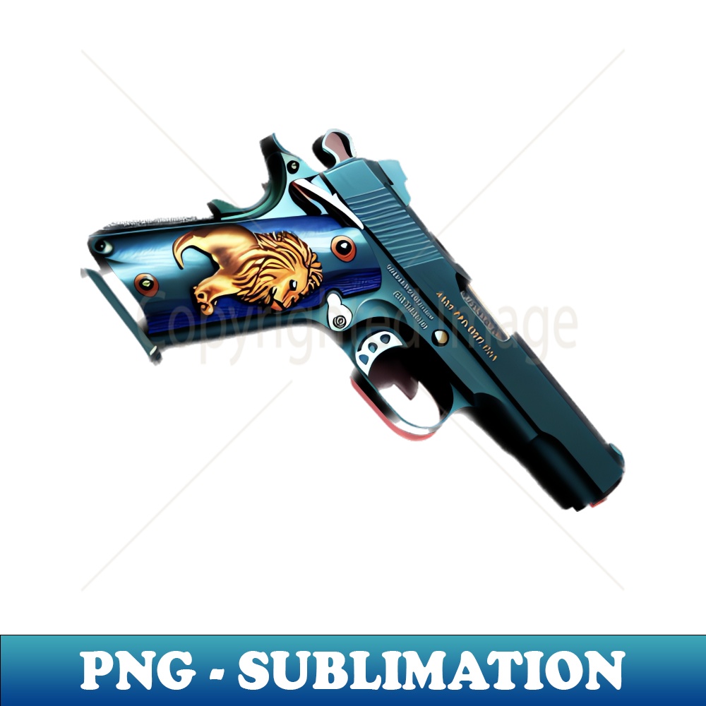Lion Gun - PNG Transparent Digital Download File for Sublima | Inspire ...