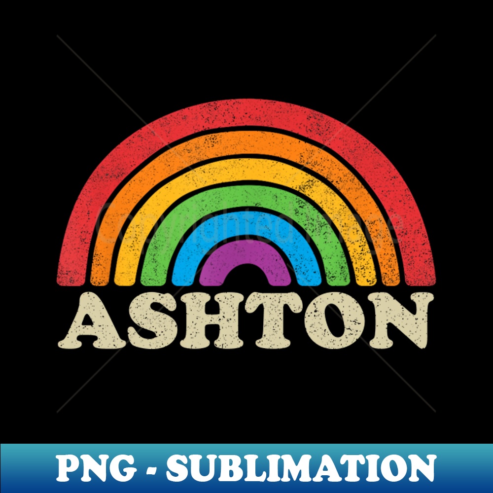 Ashton - Retro Rainbow Flag Vintage-Style - PNG Transparent | Inspire ...