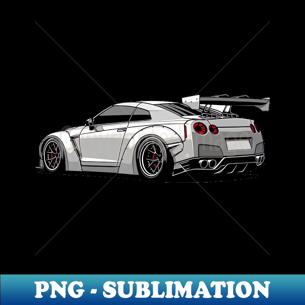Nissan GTR R35 - PNG Sublimation Digital Download | Inspire Uplift