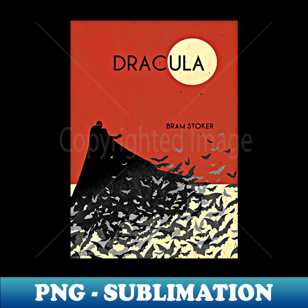 Dracula Book Cover Art - Artistic Sublimation Digital File | Inspire Uplift