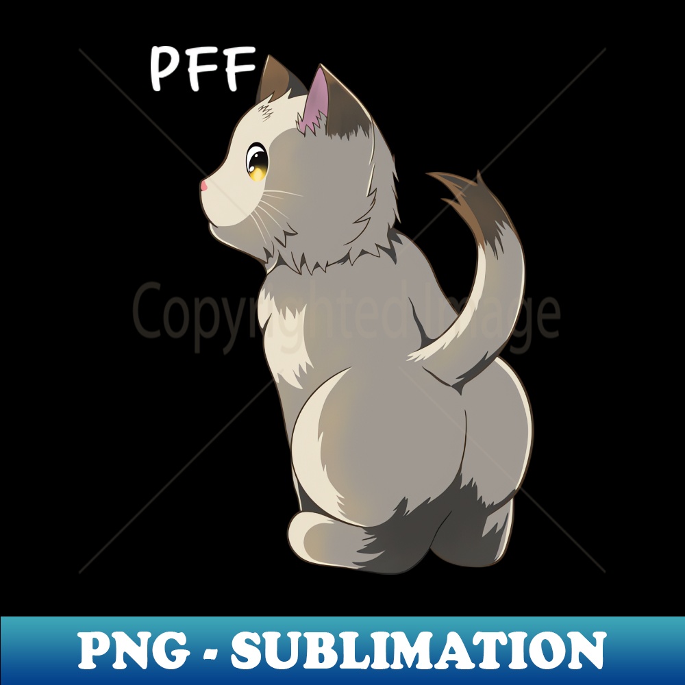 Pff Cute Cat Butt - Creative Sublimation PNG Download | Inspire Uplift