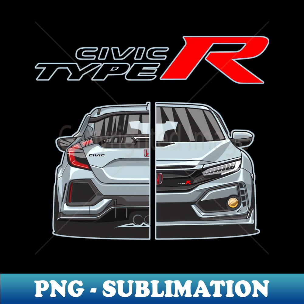 Civic Type-R - PNG Transparent Sublimation Design | Inspire Uplift