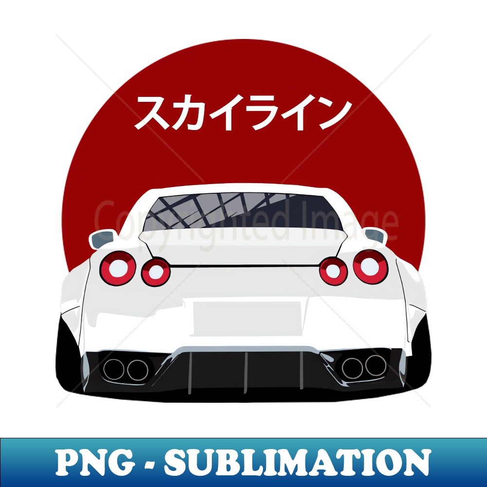 Nissan GT-R r35 Back View - PNG Transparent Sublimation File | Inspire ...
