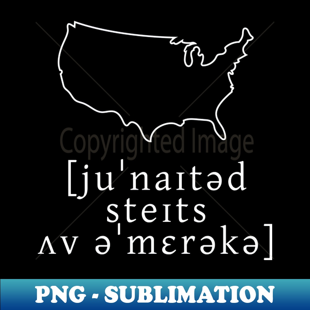 The United States map - Modern Sublimation PNG File | Inspire Uplift