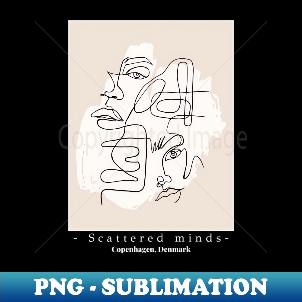 Scattered minds Copenhagen Denmark trendy line art face - Si | Inspire ...