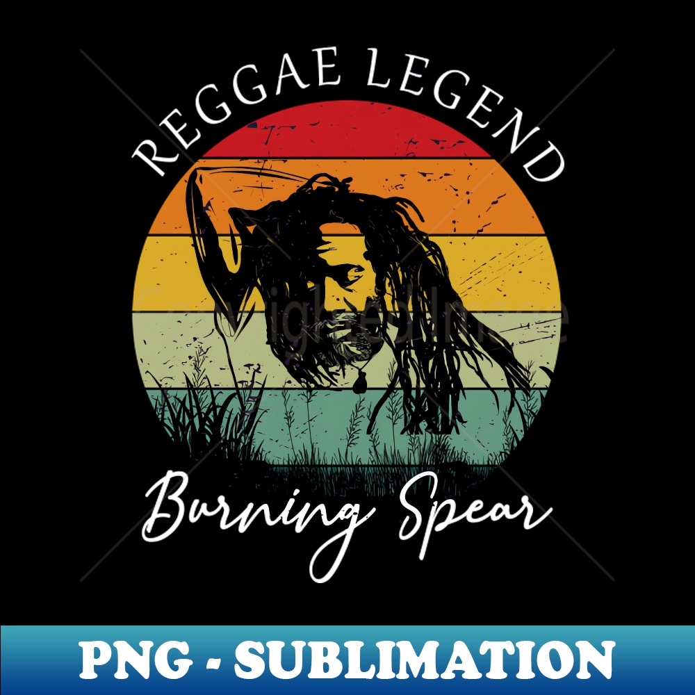 Retro Sunset Reggae Legend Burning Spear - PNG Transparent S | Inspire ...