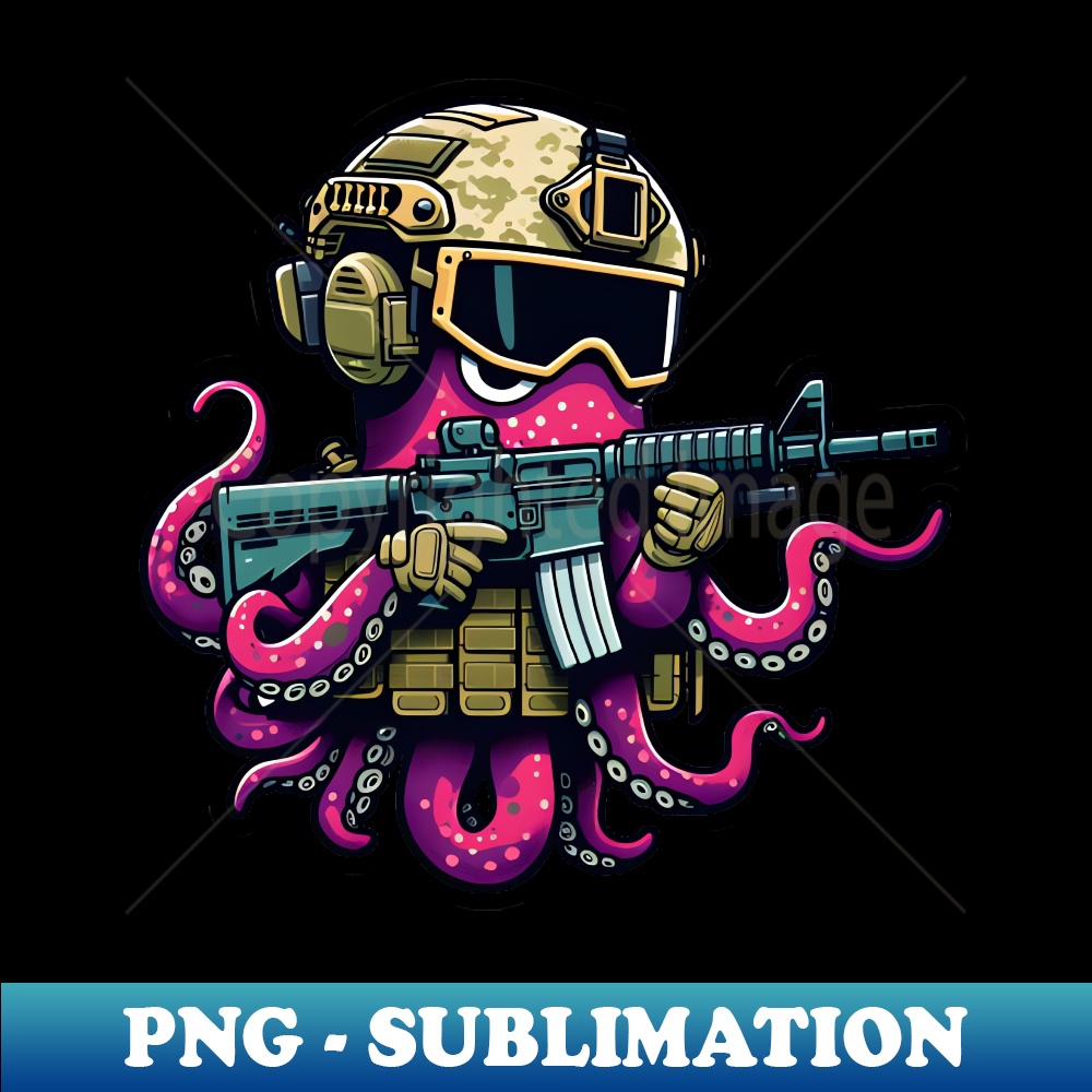 Tactical Octopus Adventure Tee Where Intelligence Meets Styl | Inspire ...