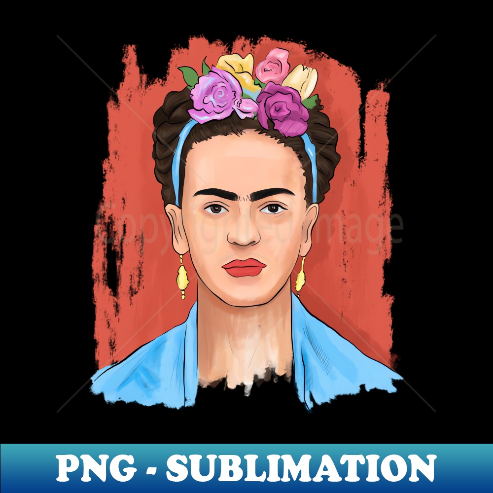 Denizko Art Frida Kahlo - PNG Transparent Sublimation Design | Inspire ...