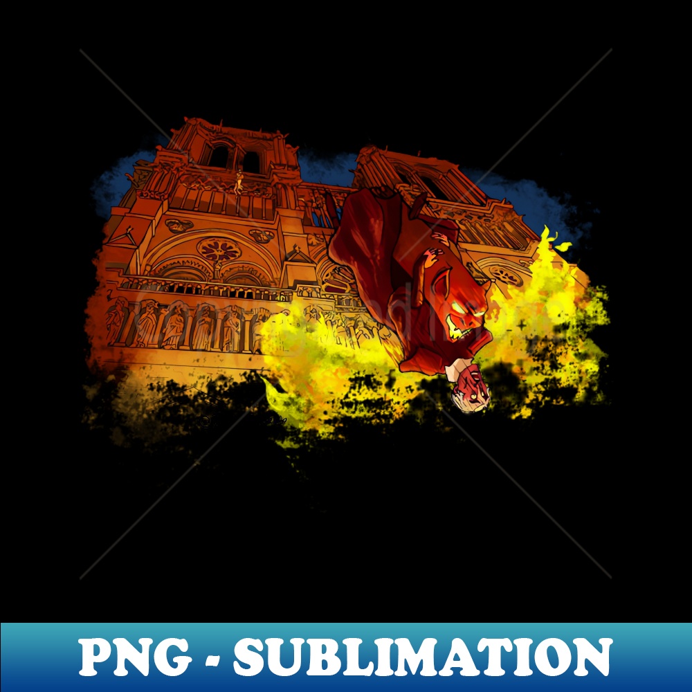 Claude Frollo Death - Special Edition Sublimation PNG File | Inspire Uplift